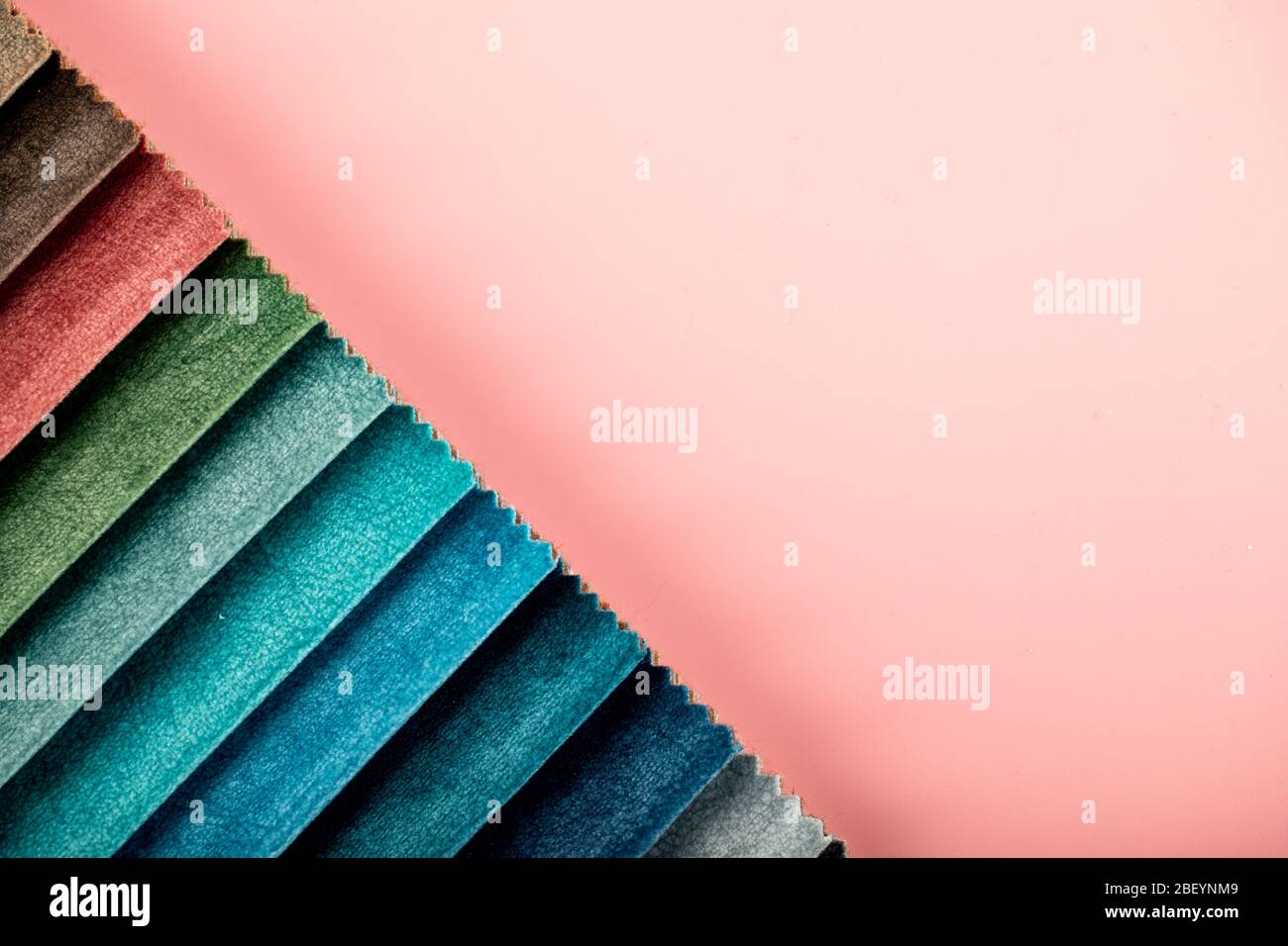 Red and green color palette tailoring leather tissues in catalog Stock ...