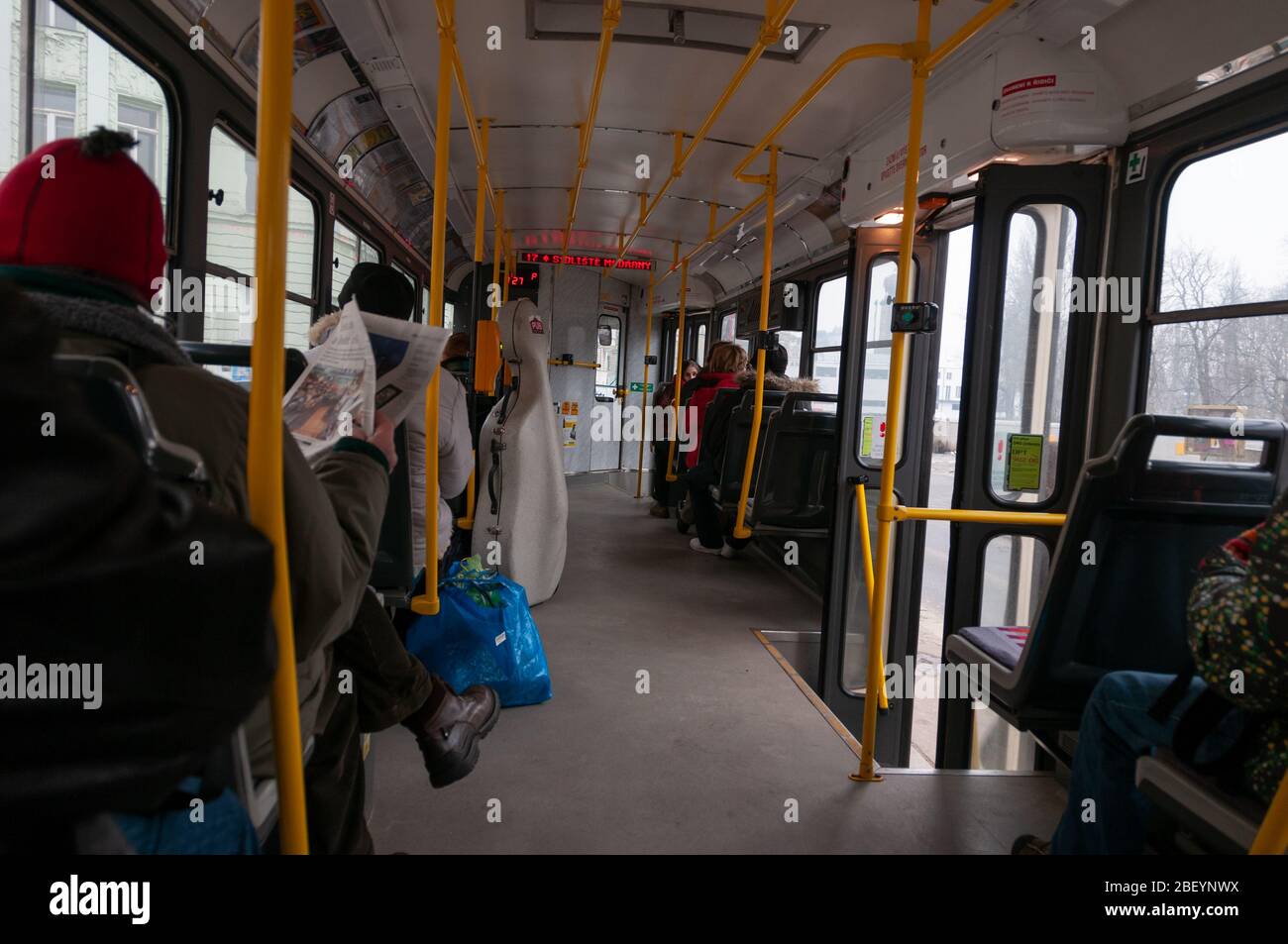 Inside of tram hi-res stock photography and images - Alamy