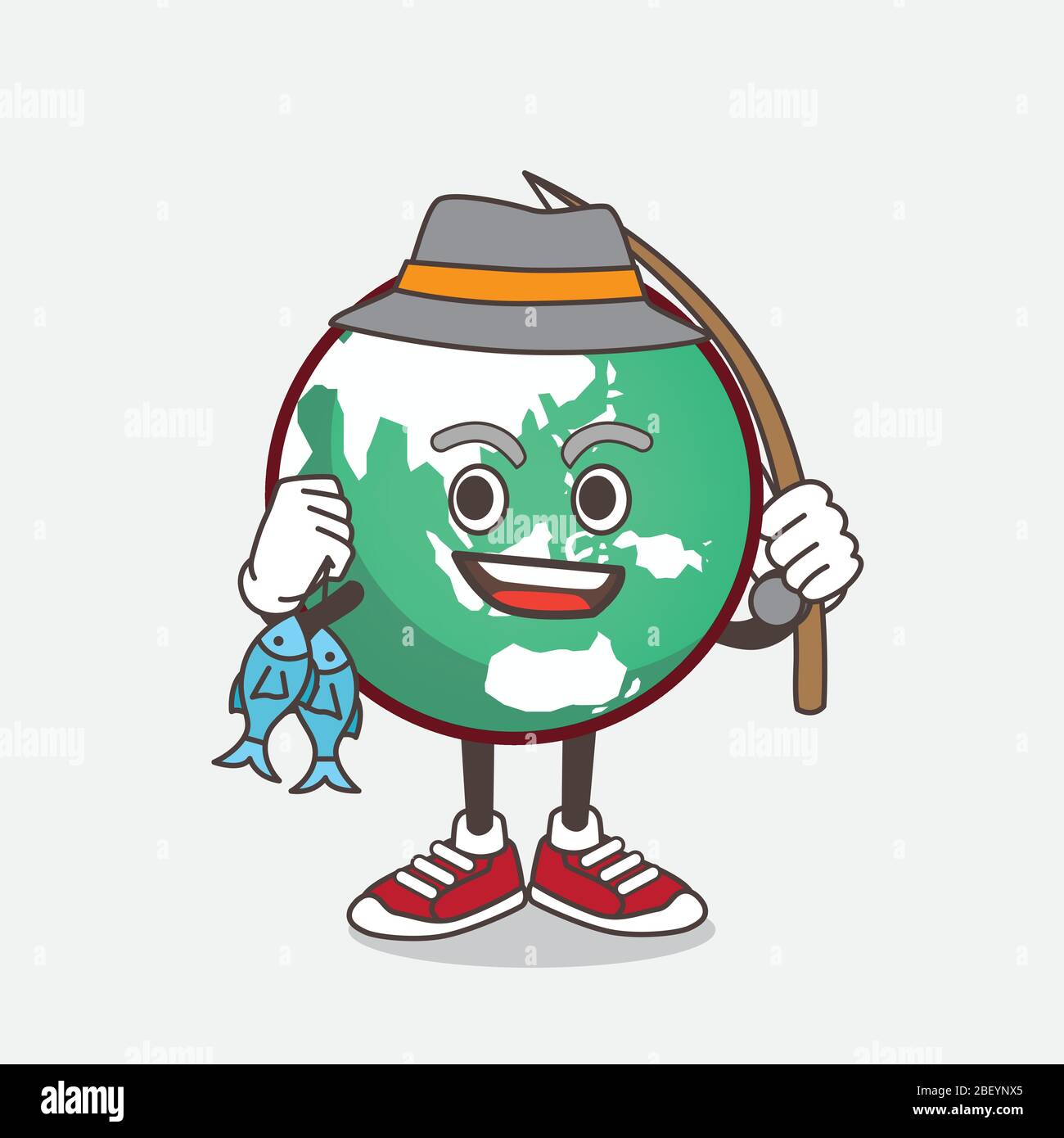 Earth Globe Vector Mascot Illustration Stock Vector Image & Art - Alamy