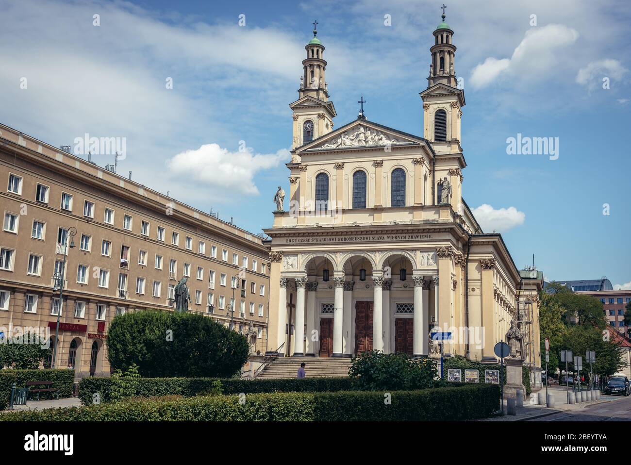 Saint Andrew the Apostle church in Mirow region of Warsaw city, Poland ...