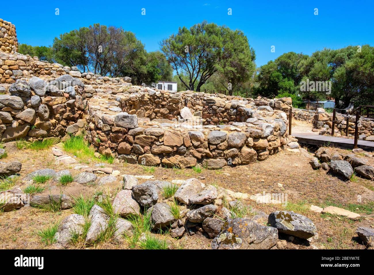 Arzachena, Sardinia / Italy - 2019/07/19: Archeological ruins of ...