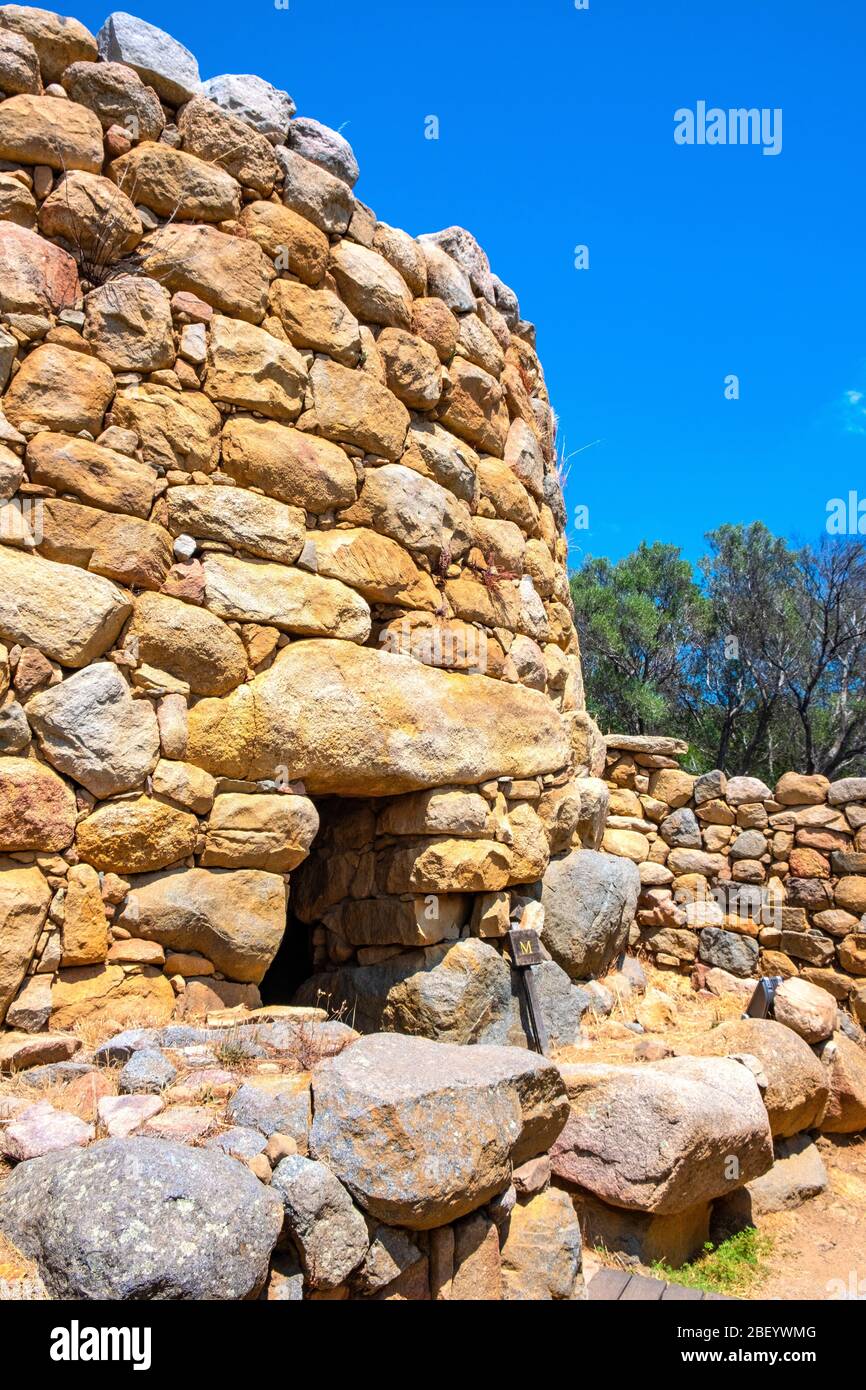 Arzachena, Sardinia / Italy - 2019/07/19: Archeological ruins of ...