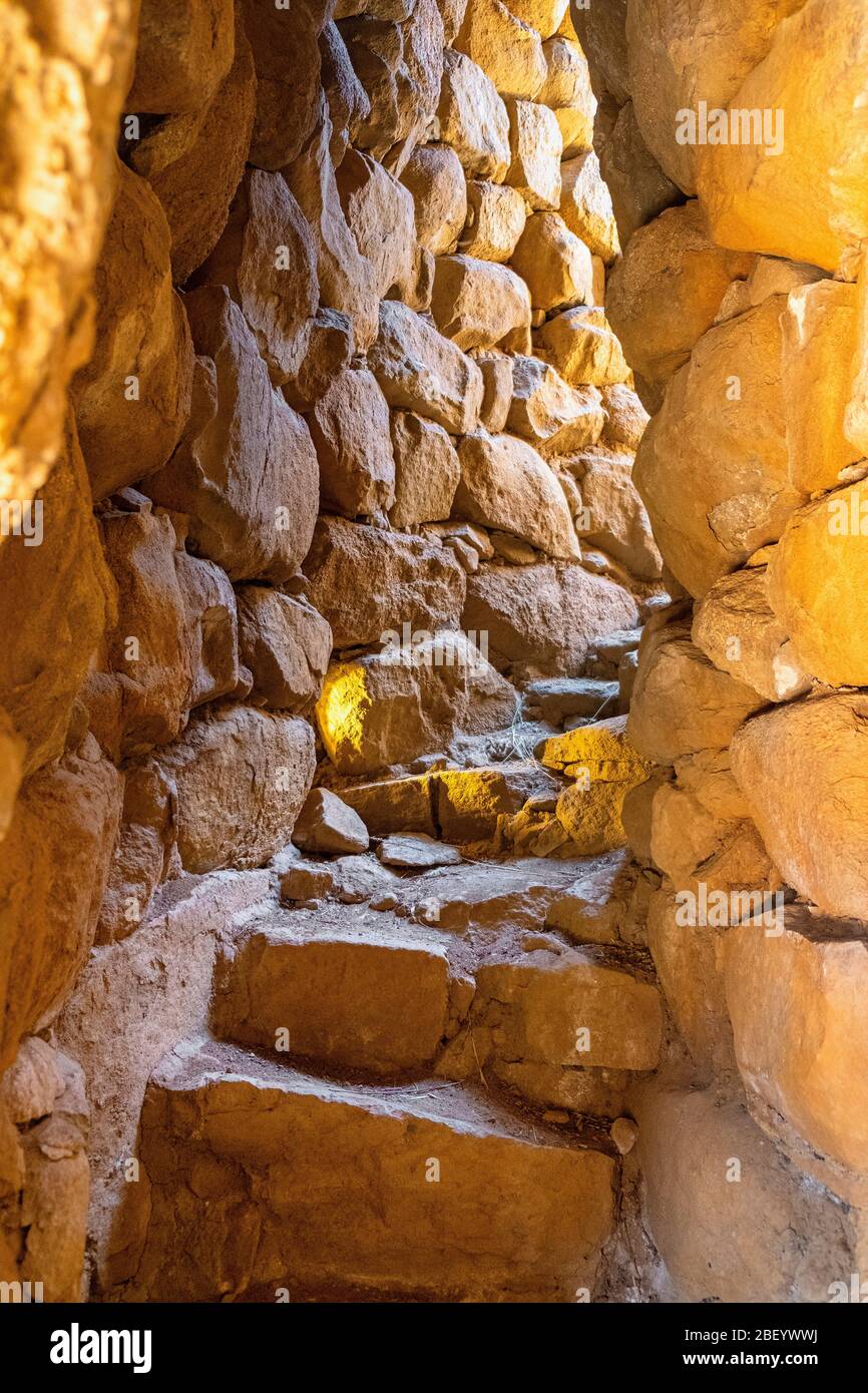 Arzachena, Sardinia / Italy - 2019/07/19: Archeological ruins of ...