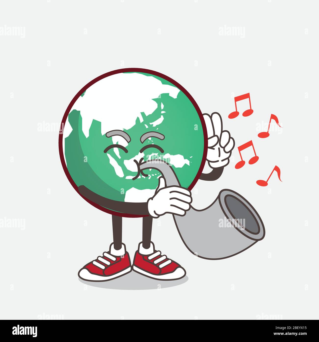 Earth Globe Vector Mascot Illustration Stock Vector Image & Art - Alamy