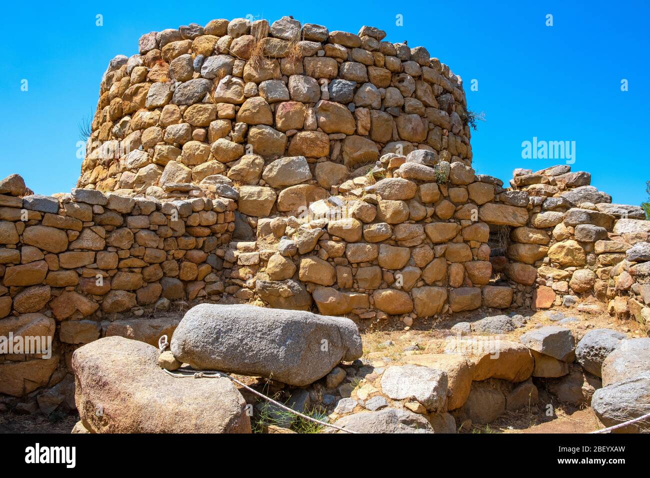 Arzachena, Sardinia / Italy - 2019/07/19: Archeological ruins of ...