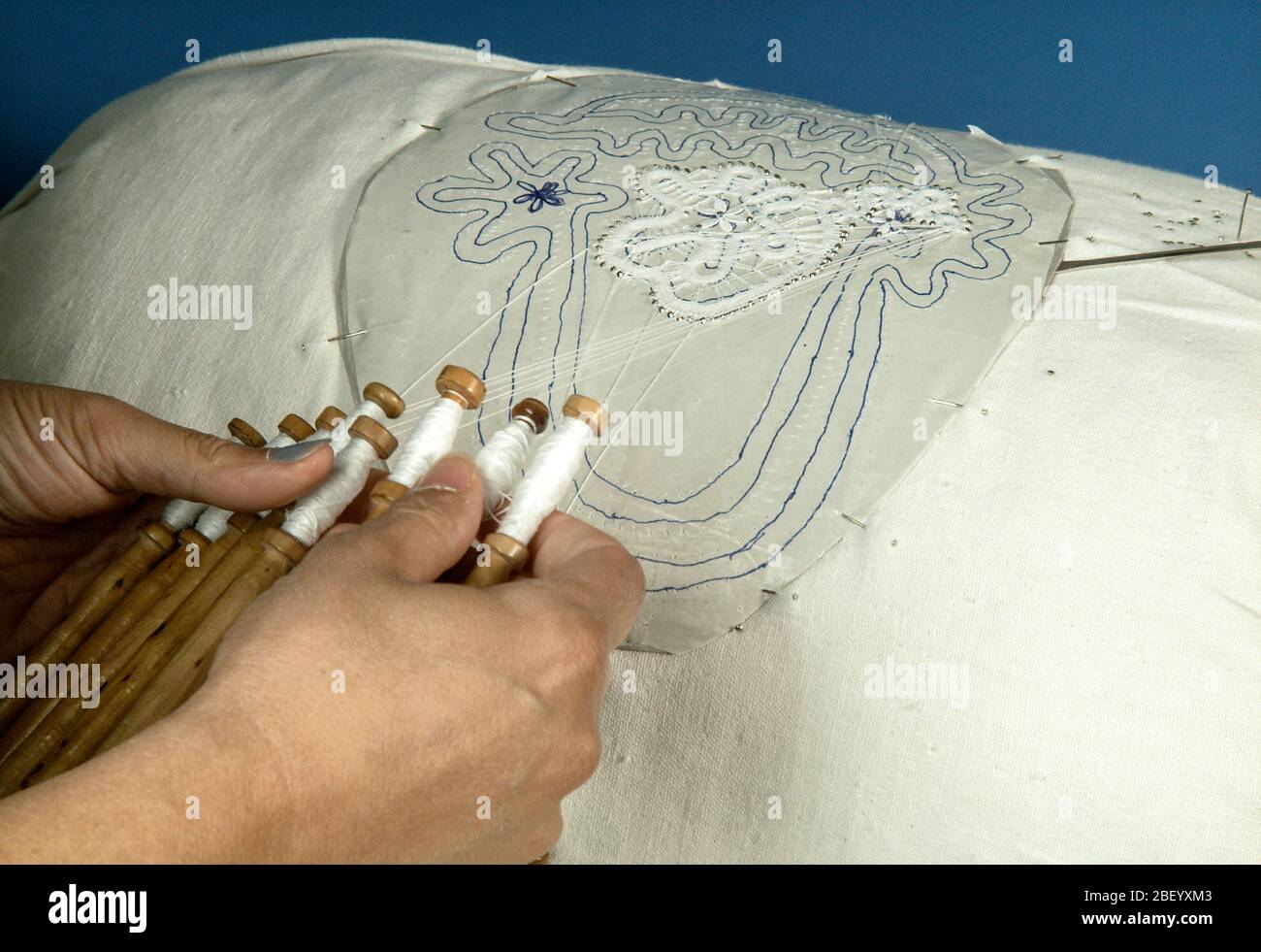 Tombolo lace hi-res stock photography and images - Alamy