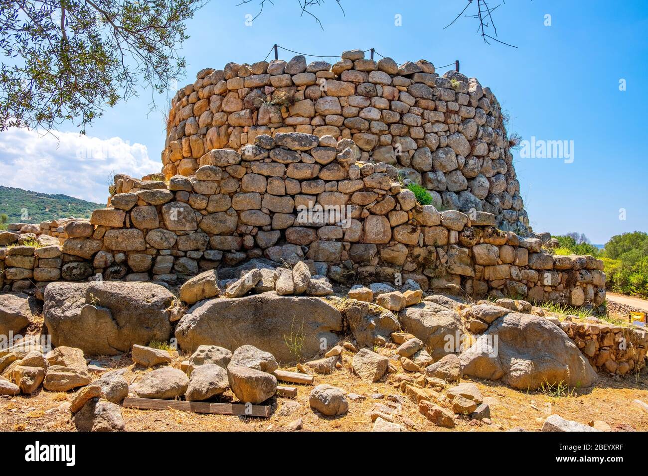 Arzachena, Sardinia / Italy - 2019/07/19: Archeological ruins of ...