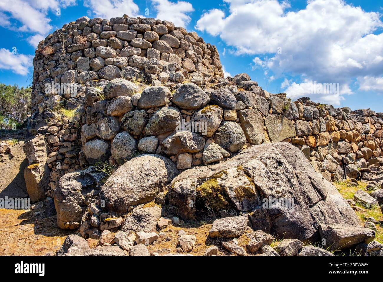 Arzachena, Sardinia / Italy - 2019/07/19: Archeological ruins of ...
