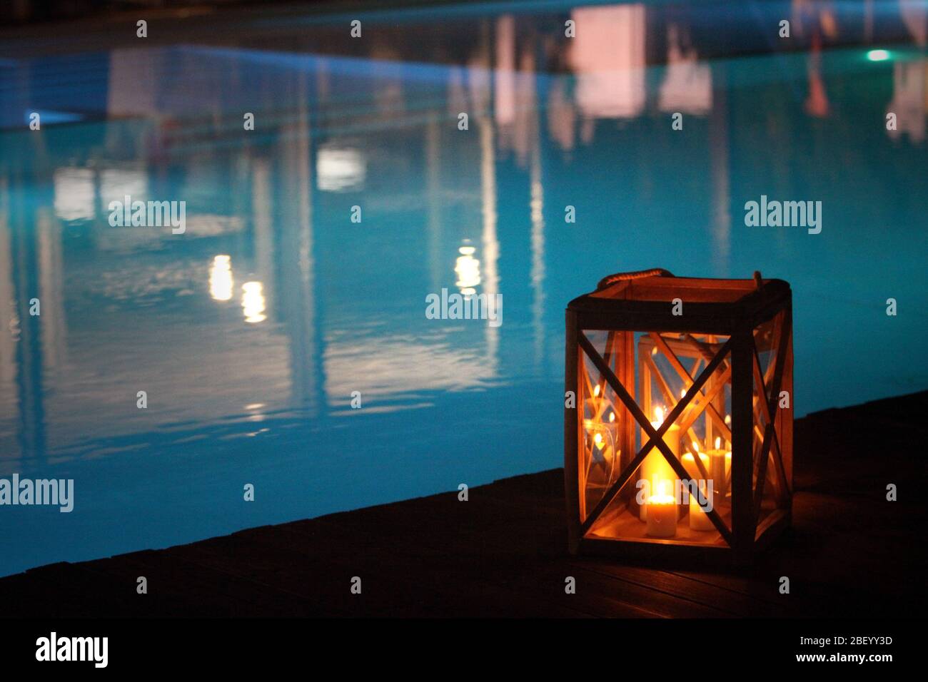 Swimming pool candles hi-res stock photography and images - Alamy