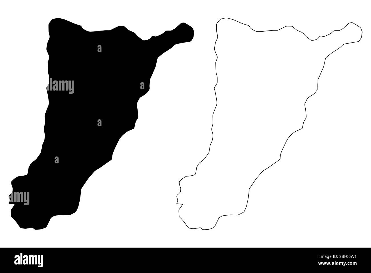 Tsirang District (Districts of Bhutan, Kingdom of Bhutan) map vector ...