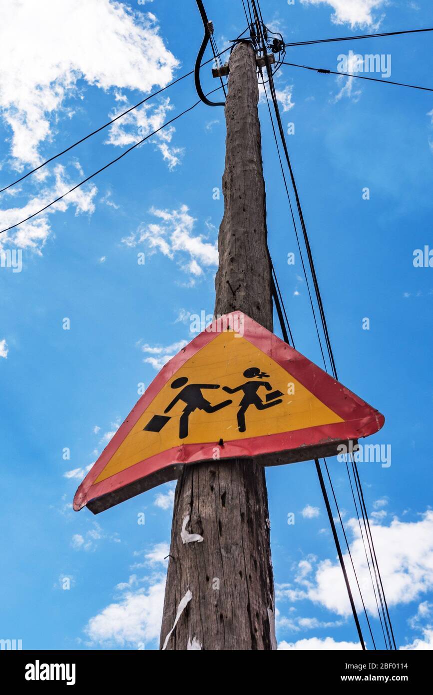 Old school house sign hi-res stock photography and images - Alamy