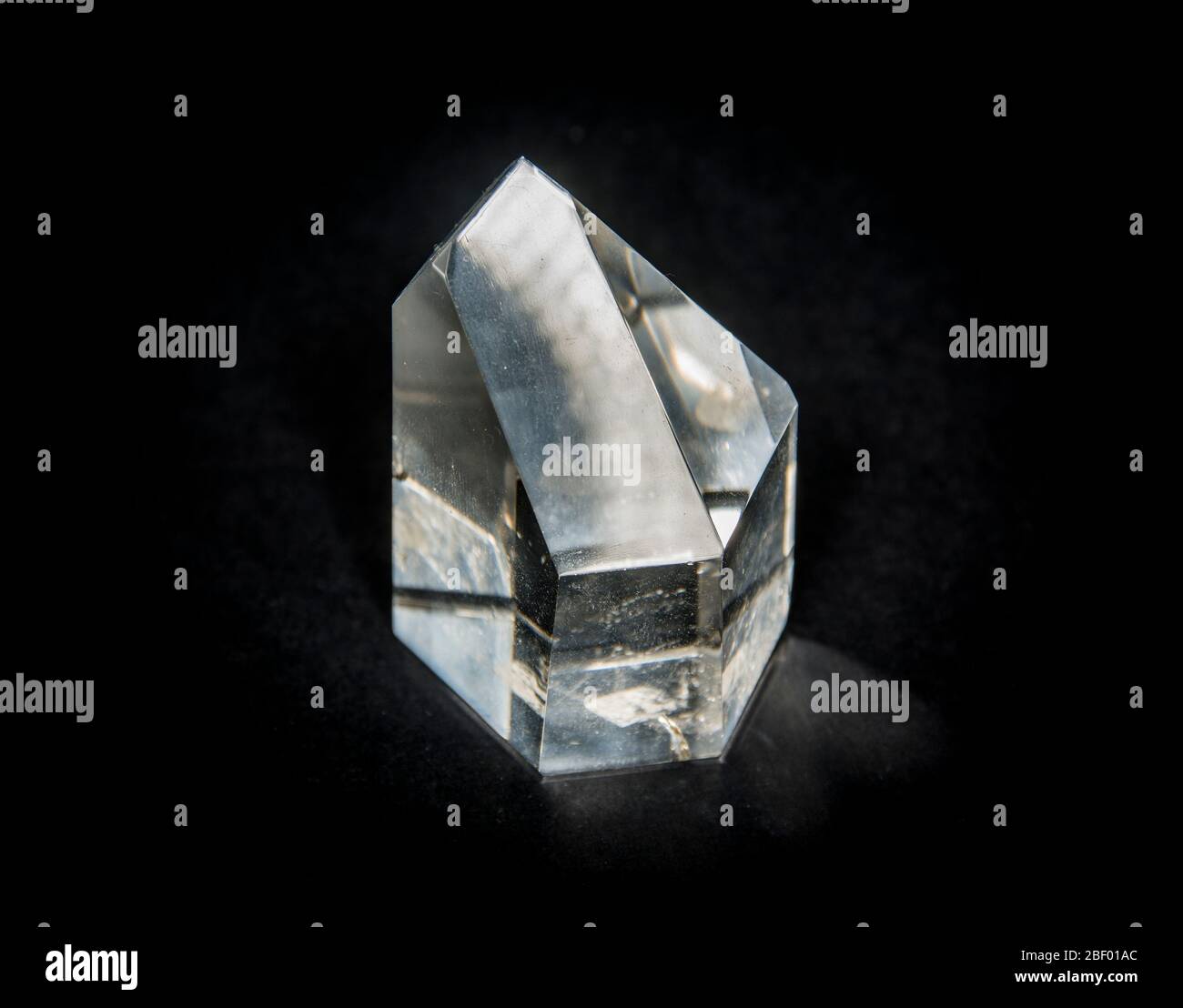 Beautiful white quartz mineral in close up shot Stock Photo - Alamy