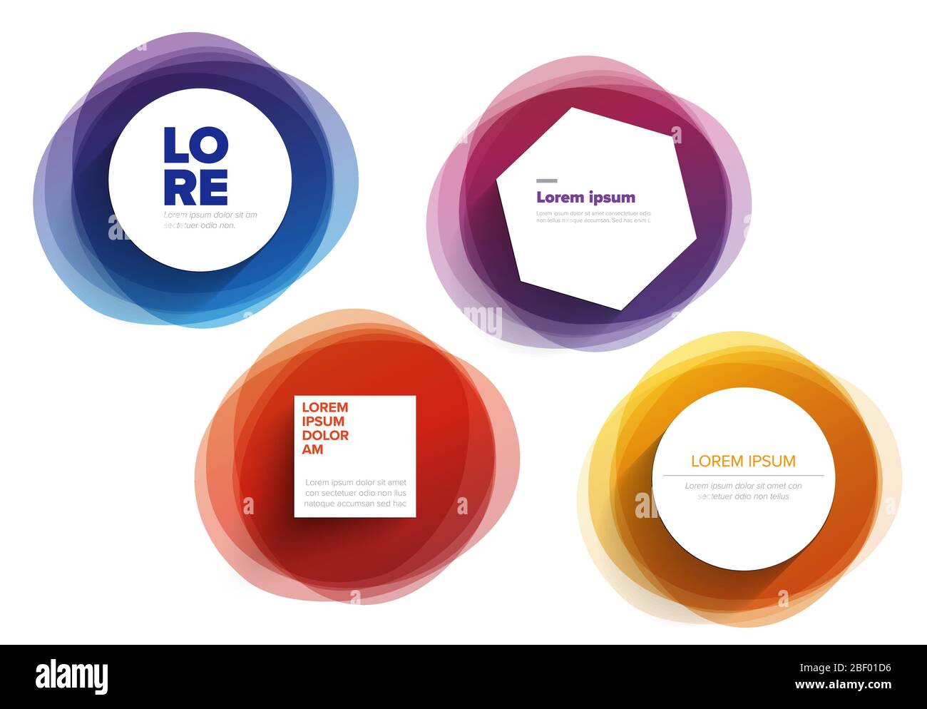 Set of vector Abstract digital element for flyer brochure cover page ...