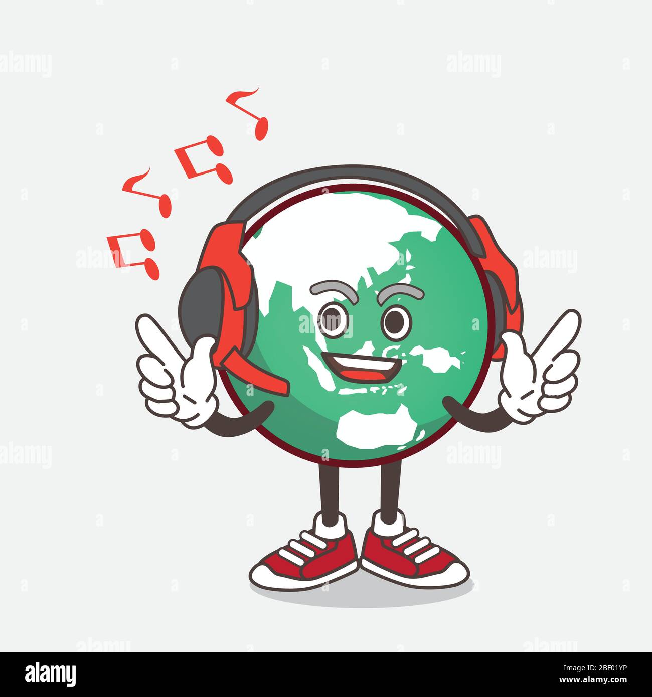 Earth Globe Vector Mascot Illustration Stock Vector Image & Art - Alamy