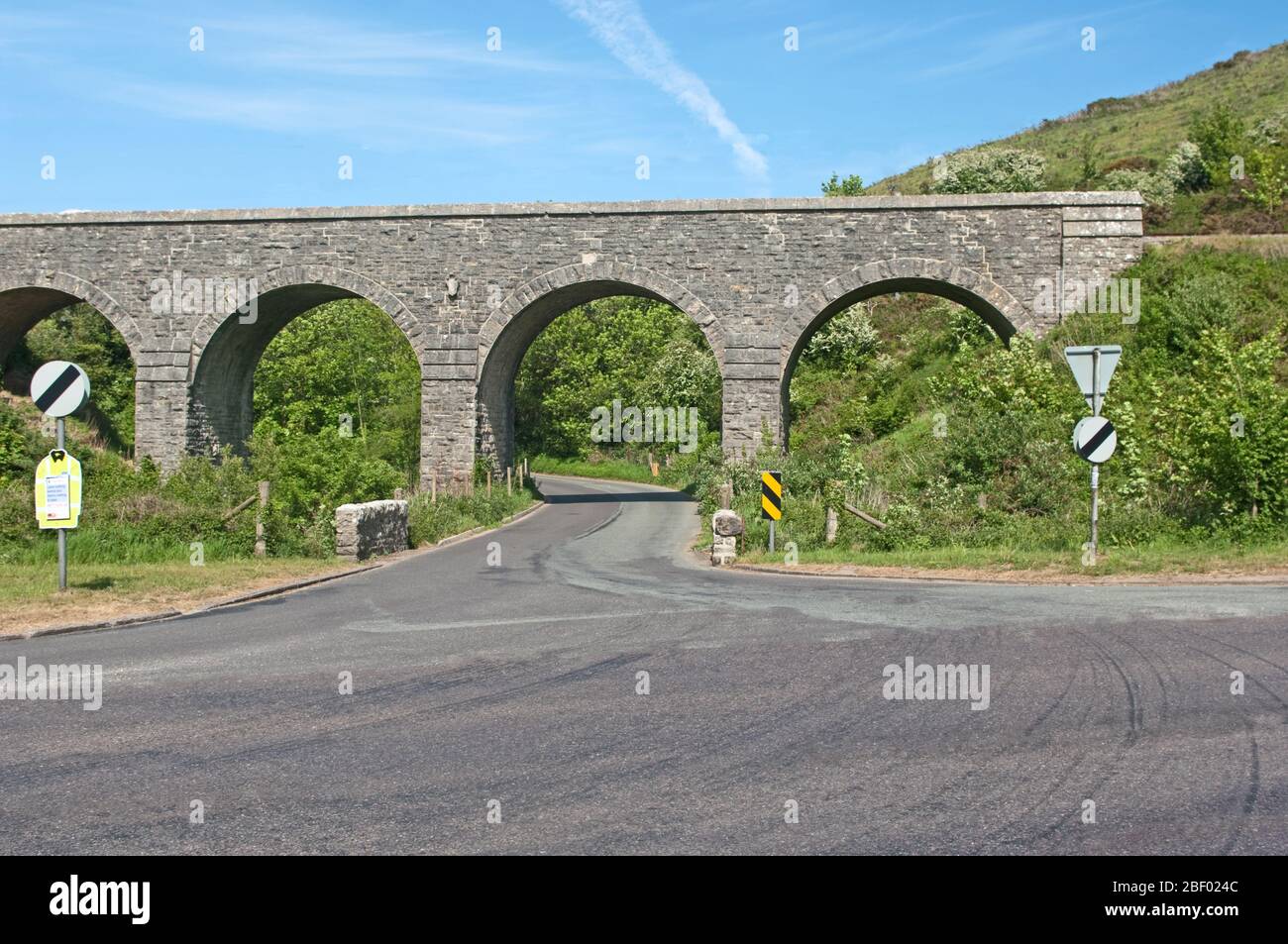 Corfe Castle, Dorset, Rail Viaduct Stock Photo - Alamy