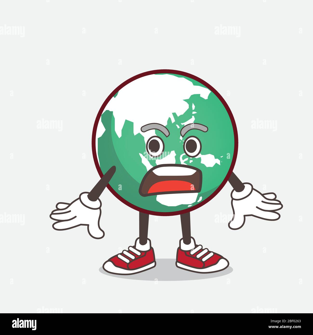 Earth Globe Vector Mascot Illustration Stock Vector Image & Art - Alamy