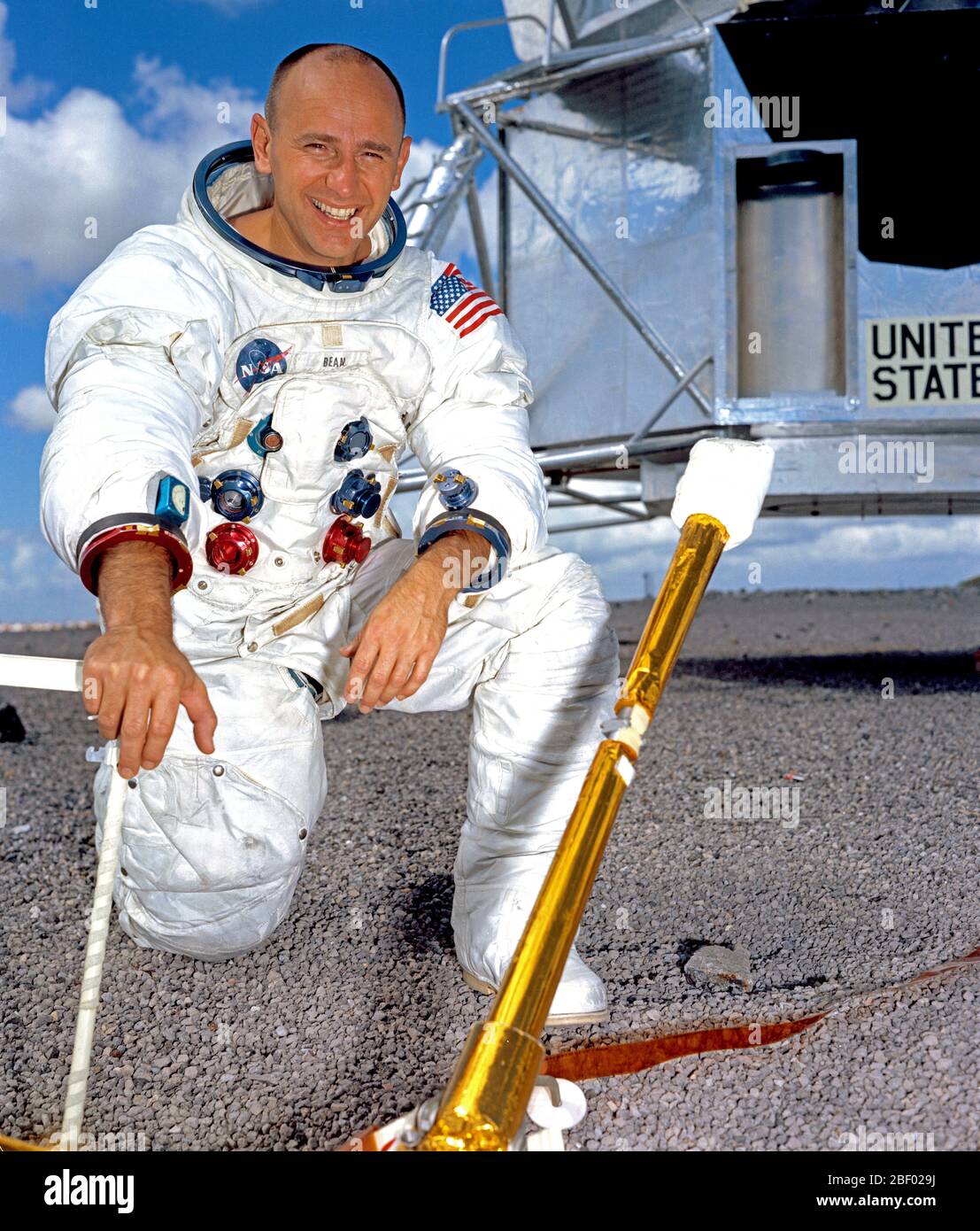 (September 1969) --- Astronaut Alan L. Bean, Apollo 12 lunar module ...