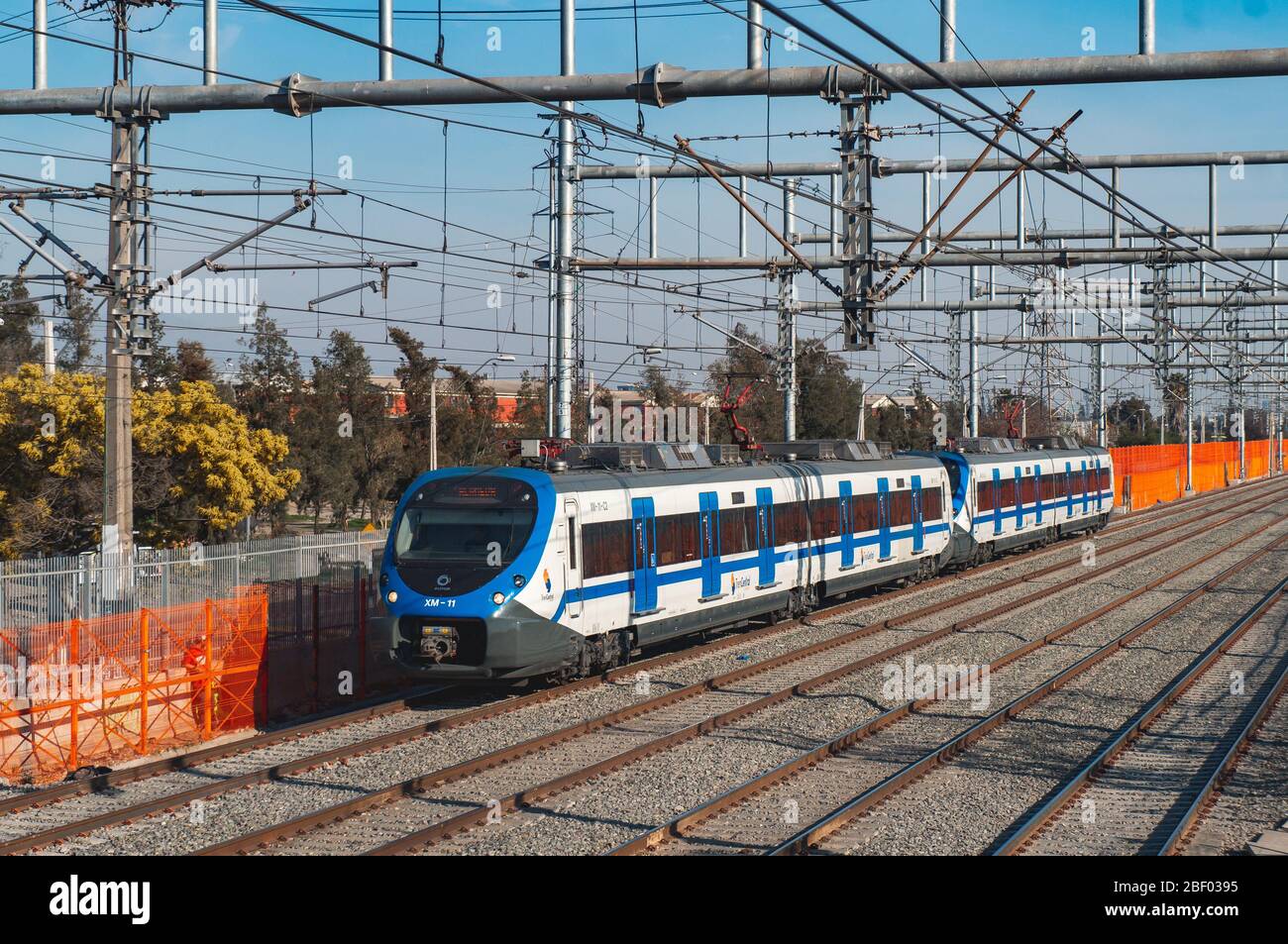 SANTIAGO, CHILE - AUGUST 2018: A train in Santiago Stock Photo - Alamy