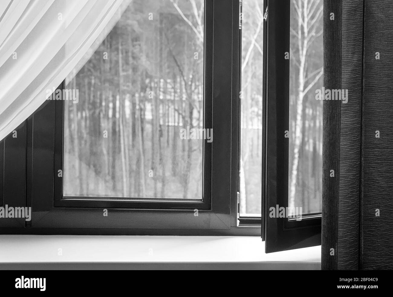 Partially open window hi-res stock photography and images - Alamy