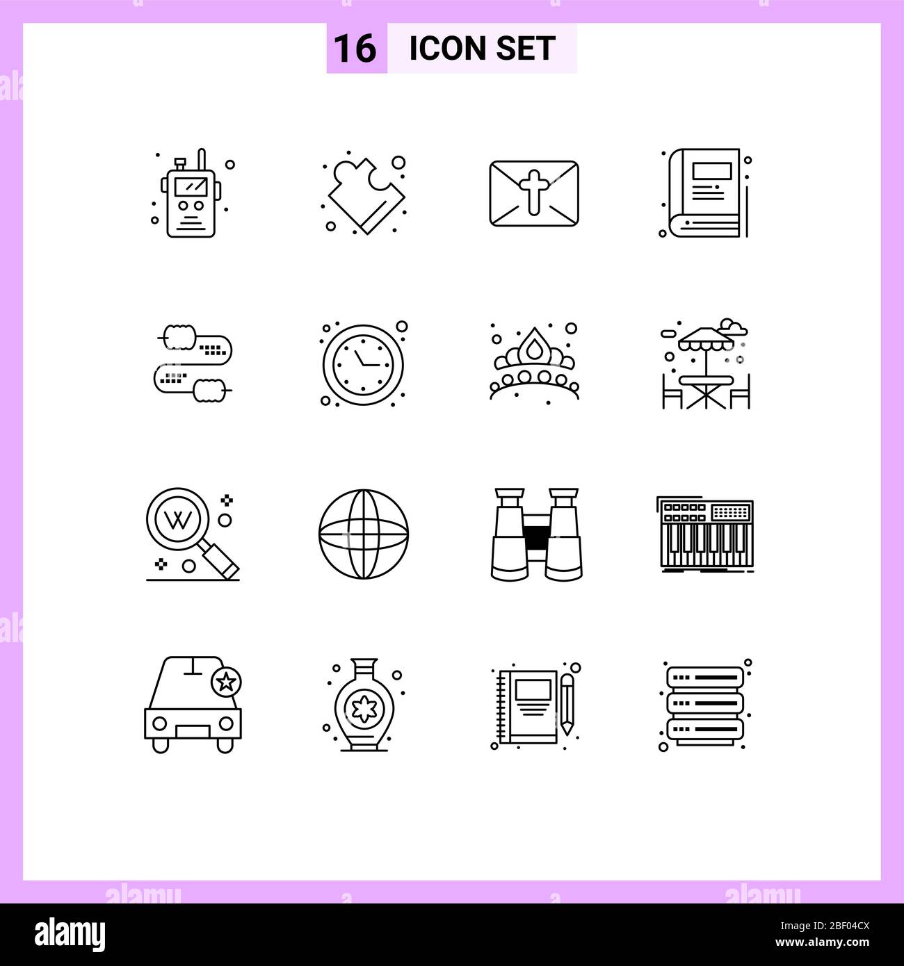 Stock Vector Icon Pack of 16 Line Signs and Symbols for capacitors ...