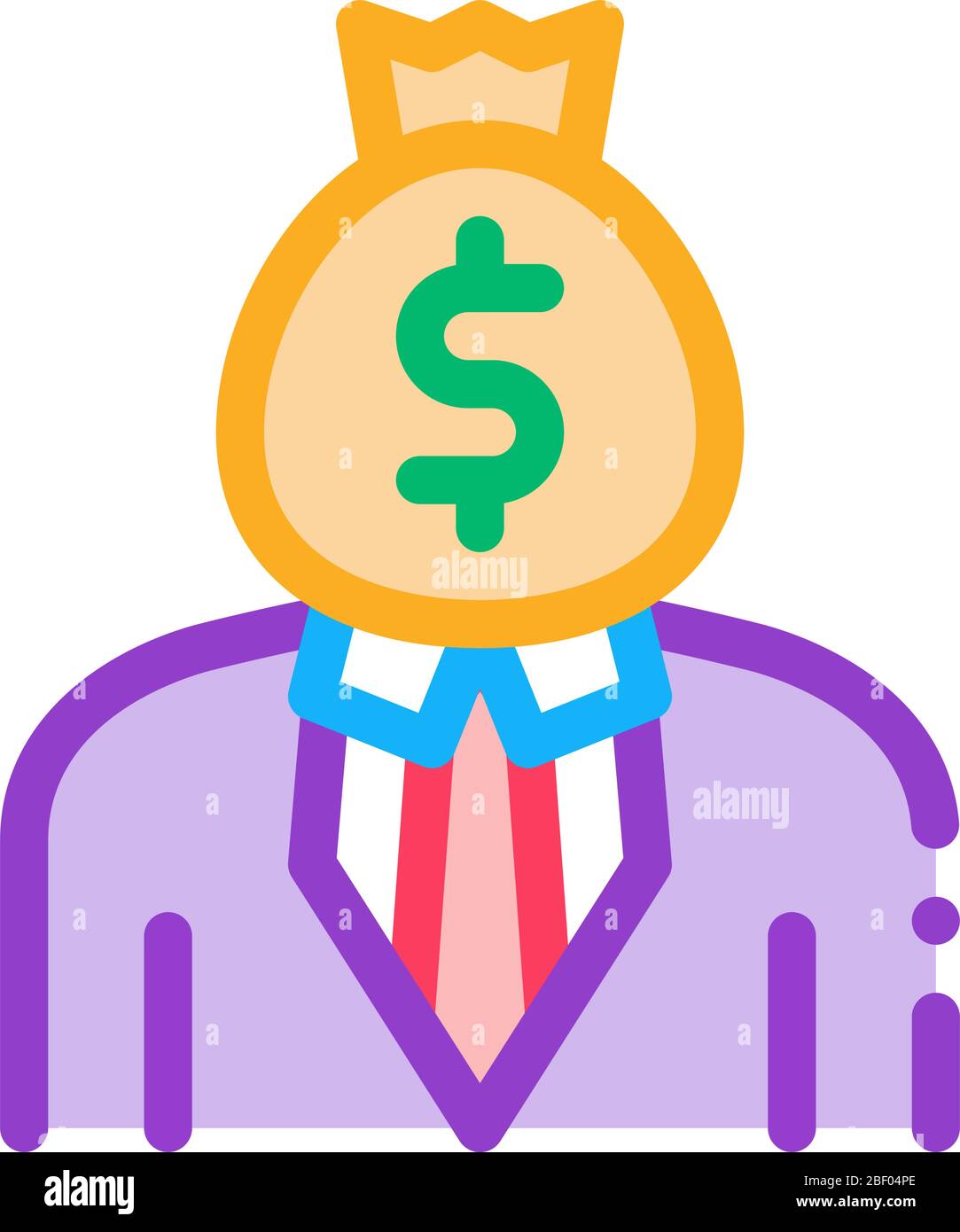 investor icon vector outline illustration Stock Vector Image & Art - Alamy