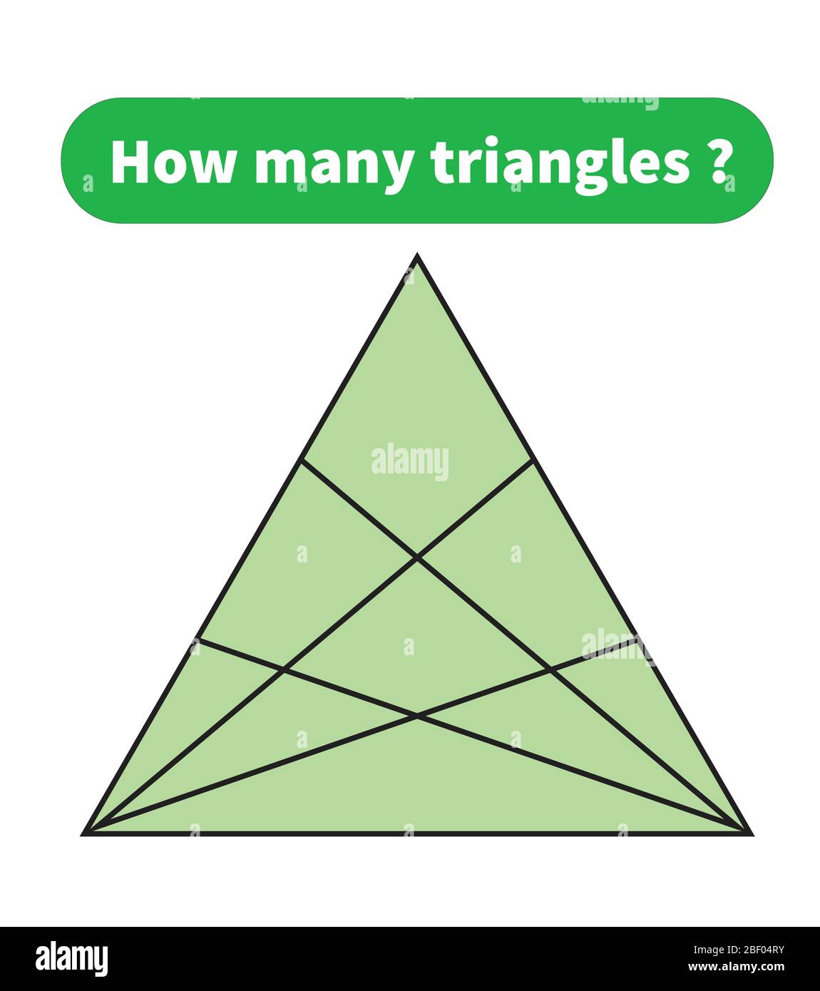 Educational math game. how many triangles? mathematical puzzle Stock ... Educational math game. how many triangles? mathematical puzzle Stock ...