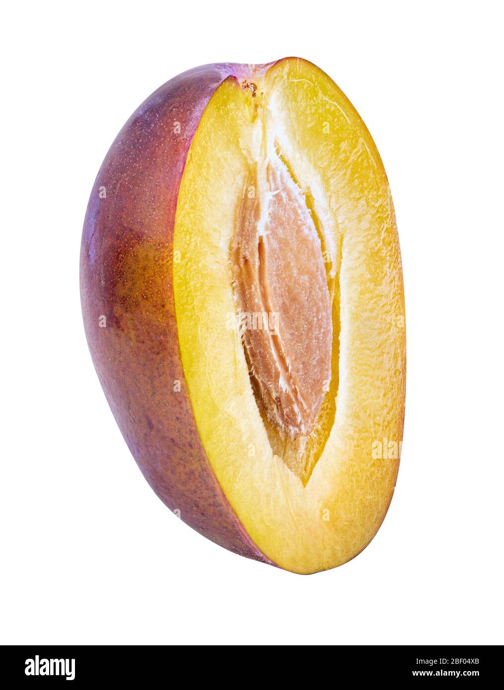 Plum isolated on white background Stock Photo - Alamy