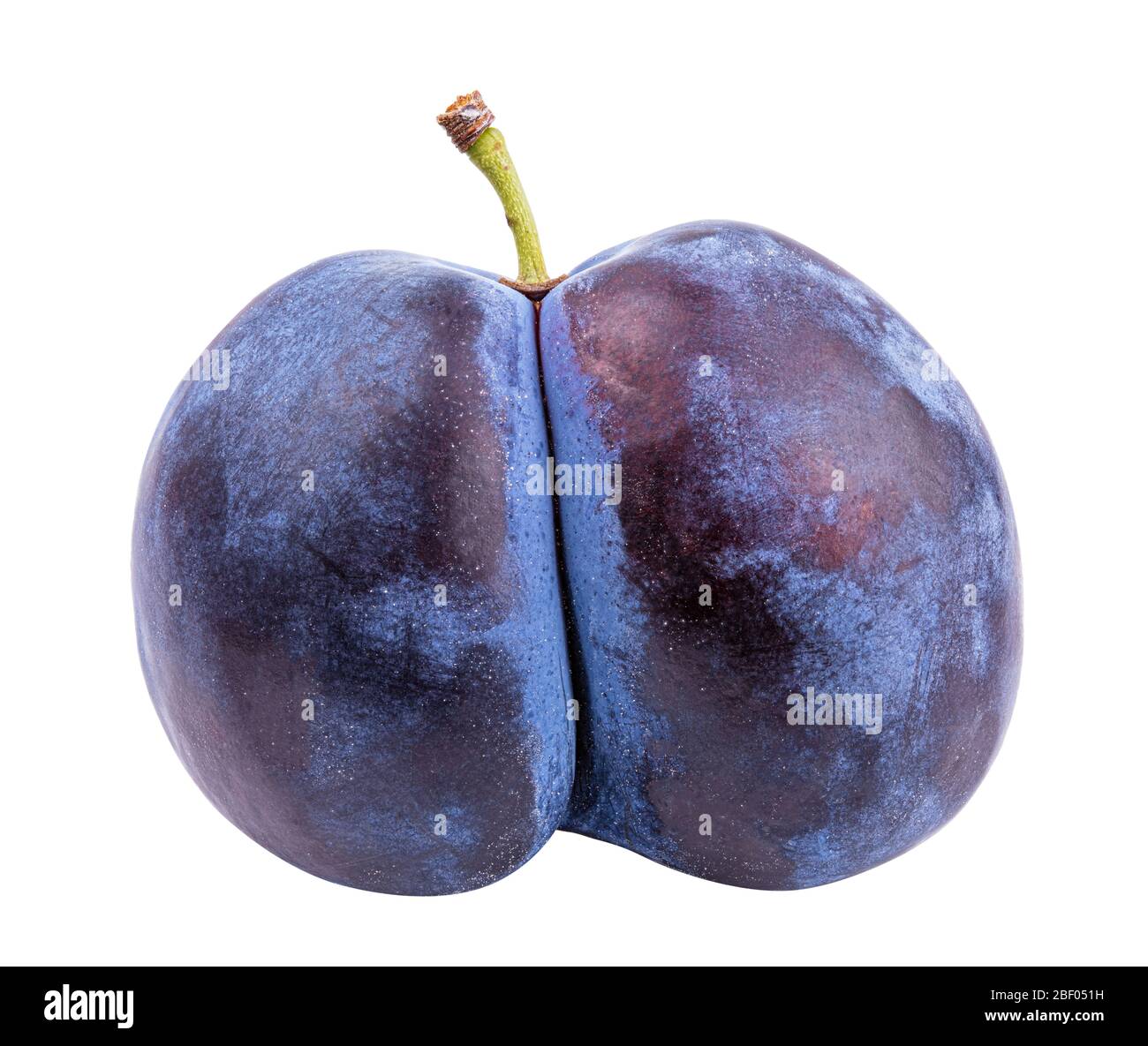 Plum isolated on white background Stock Photo - Alamy