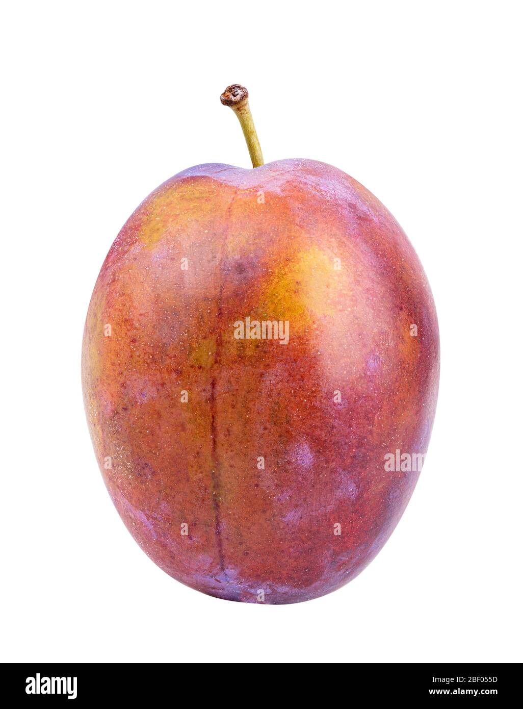 Plum isolated on white background Stock Photo - Alamy
