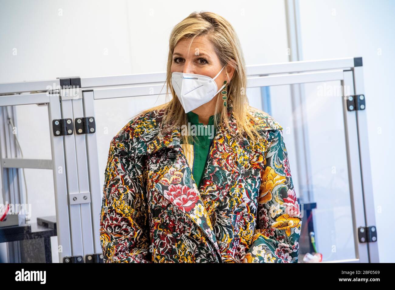 Enschede, The Netherlands. 16th Apr, 2020. Queen Maxima of The ...