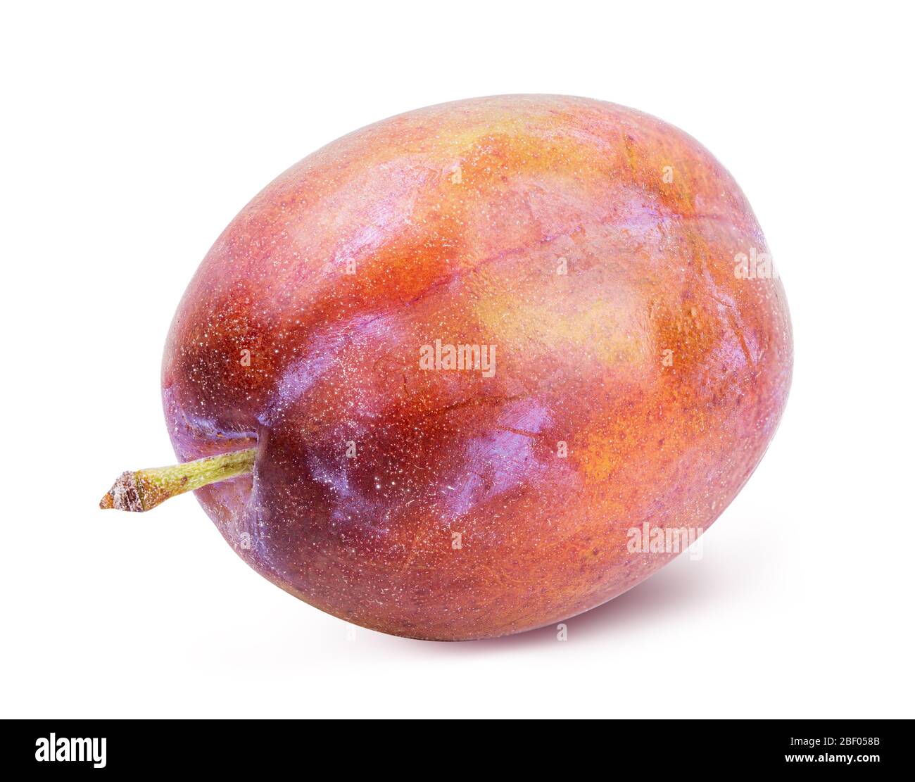 Plum isolated on white background Stock Photo - Alamy