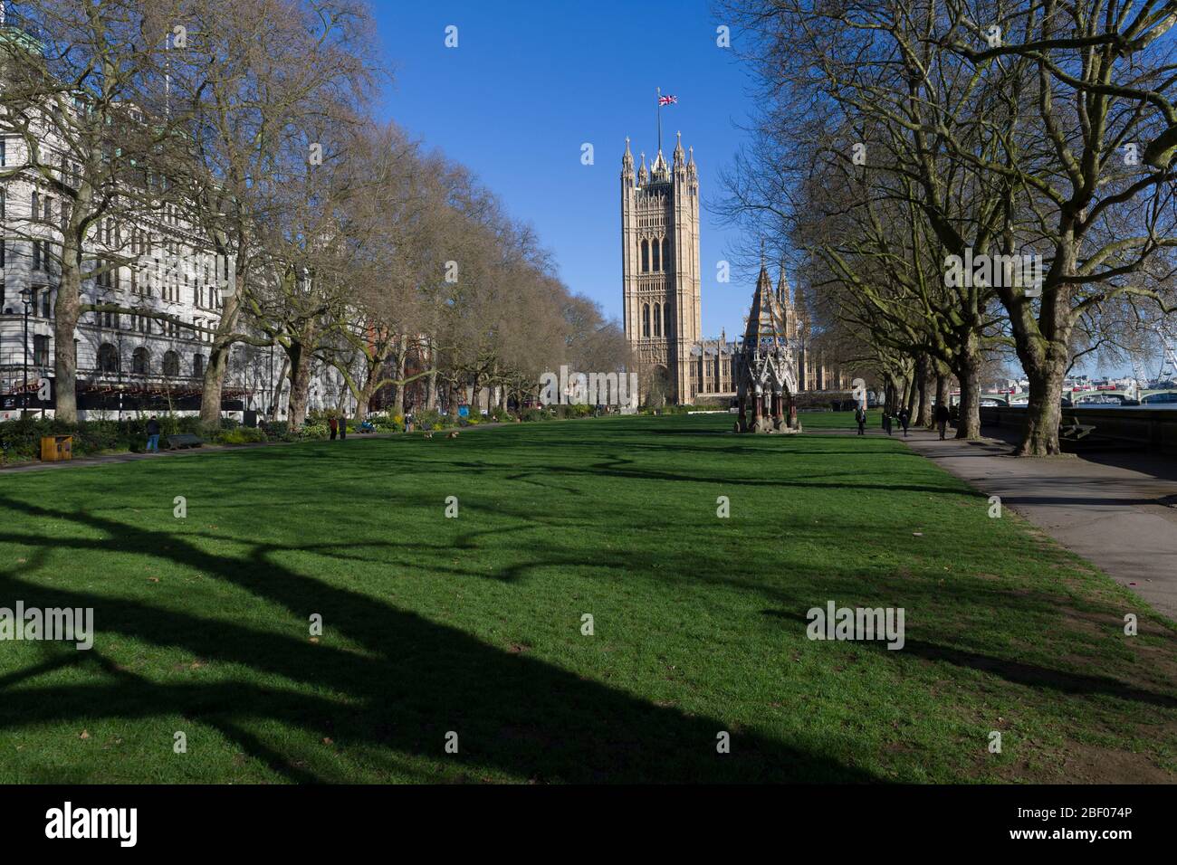A Union Jack flag flying from, The Victoria Tower, Palace of ...