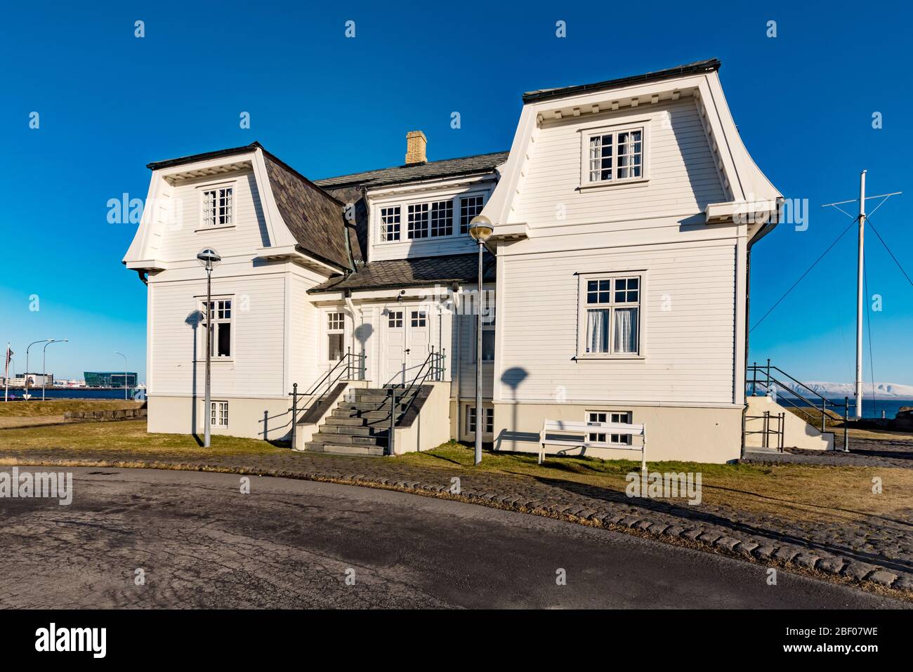 historically significant building (hofdi) house in reykjavik Stock ...