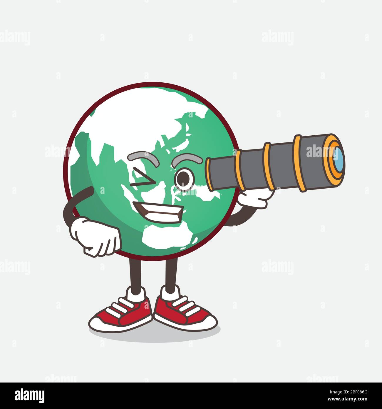 Earth Globe Vector Mascot Illustration Stock Vector Image & Art - Alamy