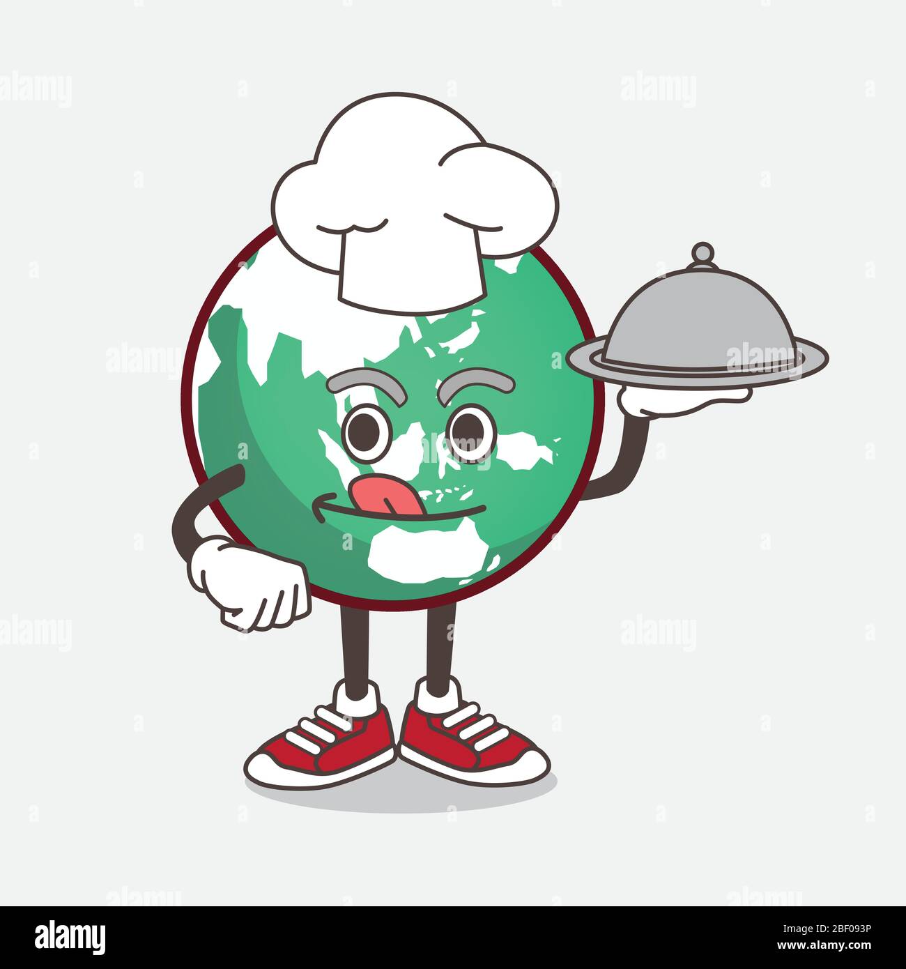 Earth Globe Vector Mascot Illustration Stock Vector Image & Art - Alamy