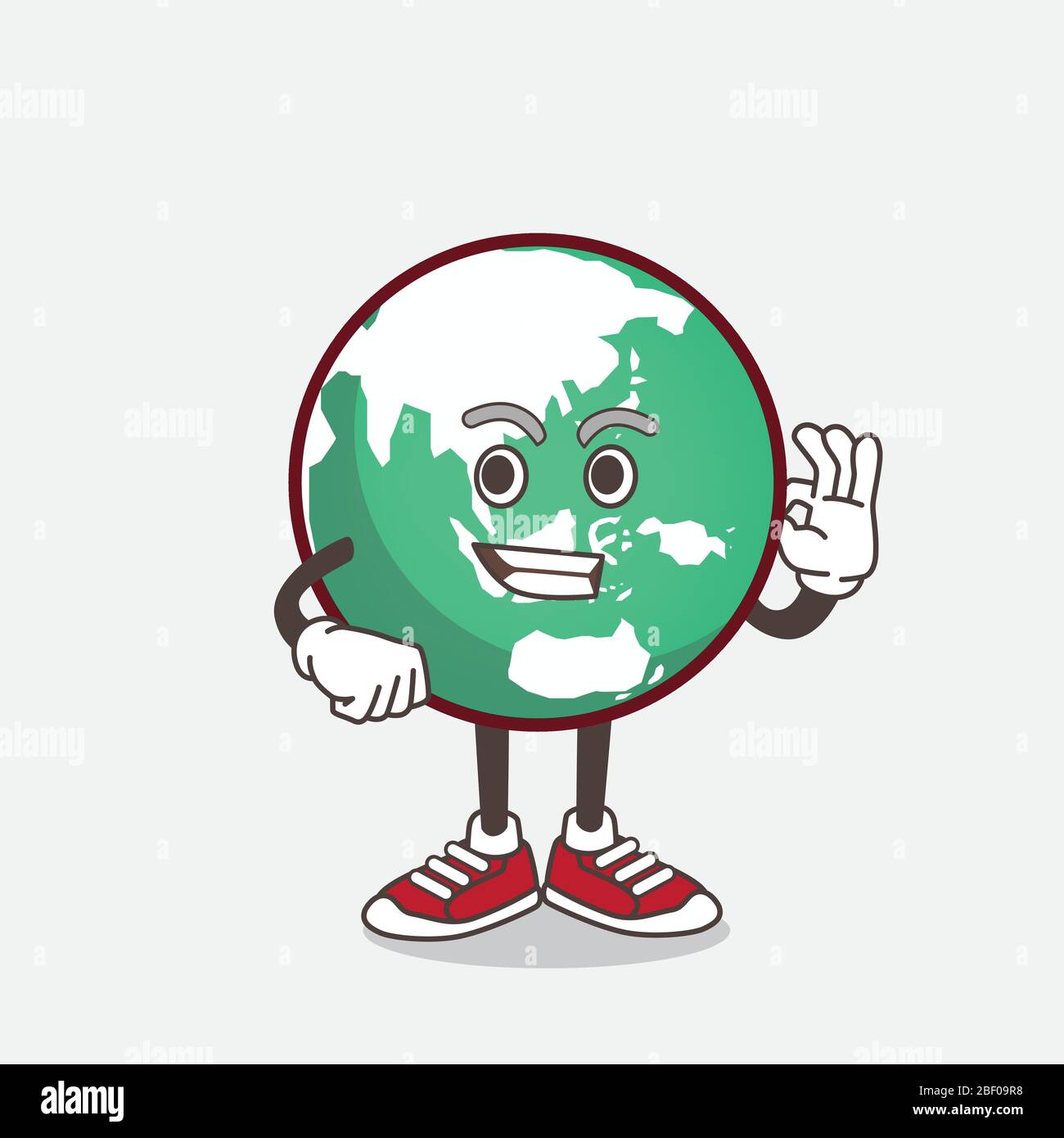 Earth Globe Vector Mascot Illustration Stock Vector Image & Art - Alamy