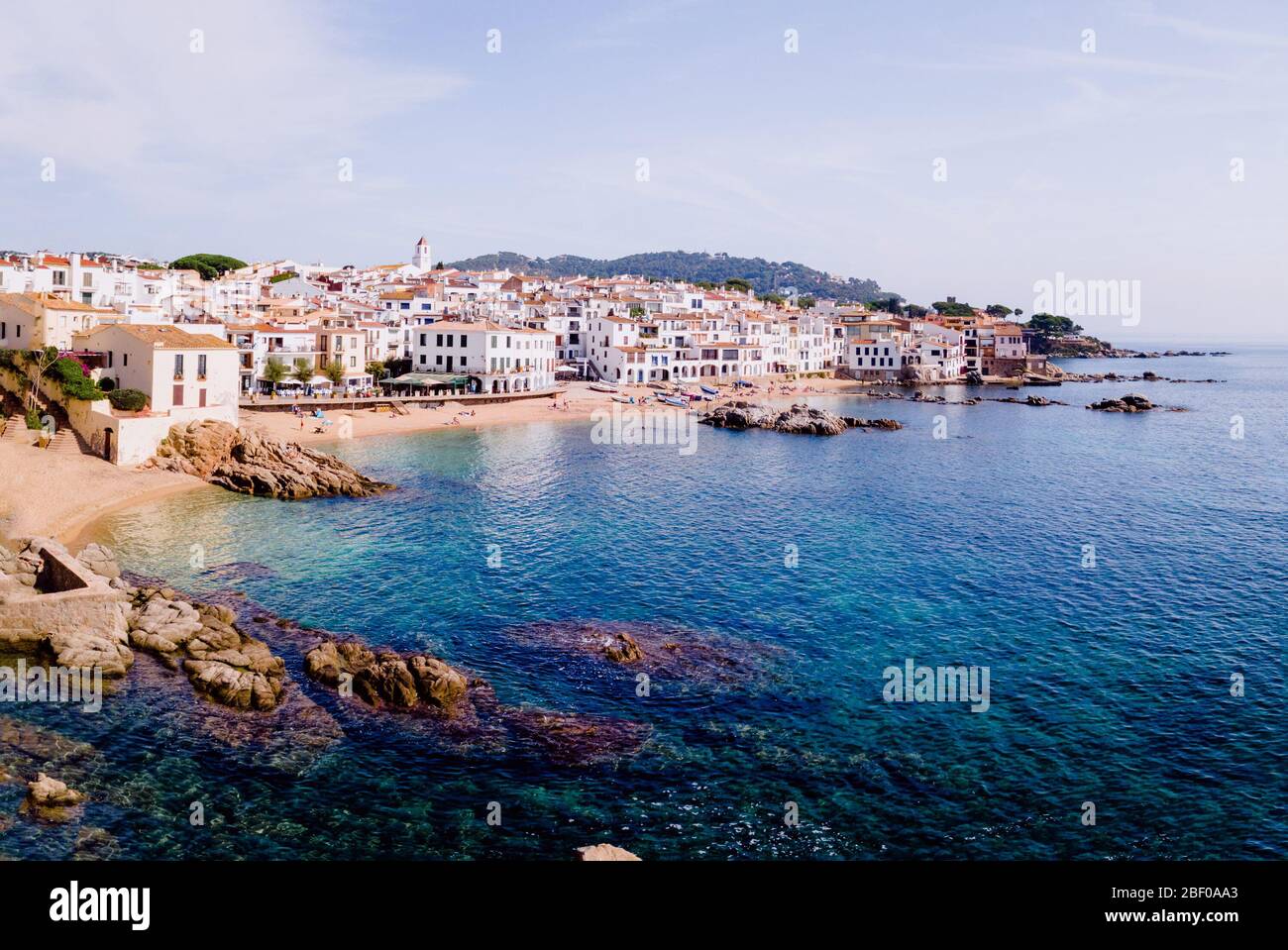 Palafrugell, Spain - August 3, 2019: Calella de Palafrugell, nice ...