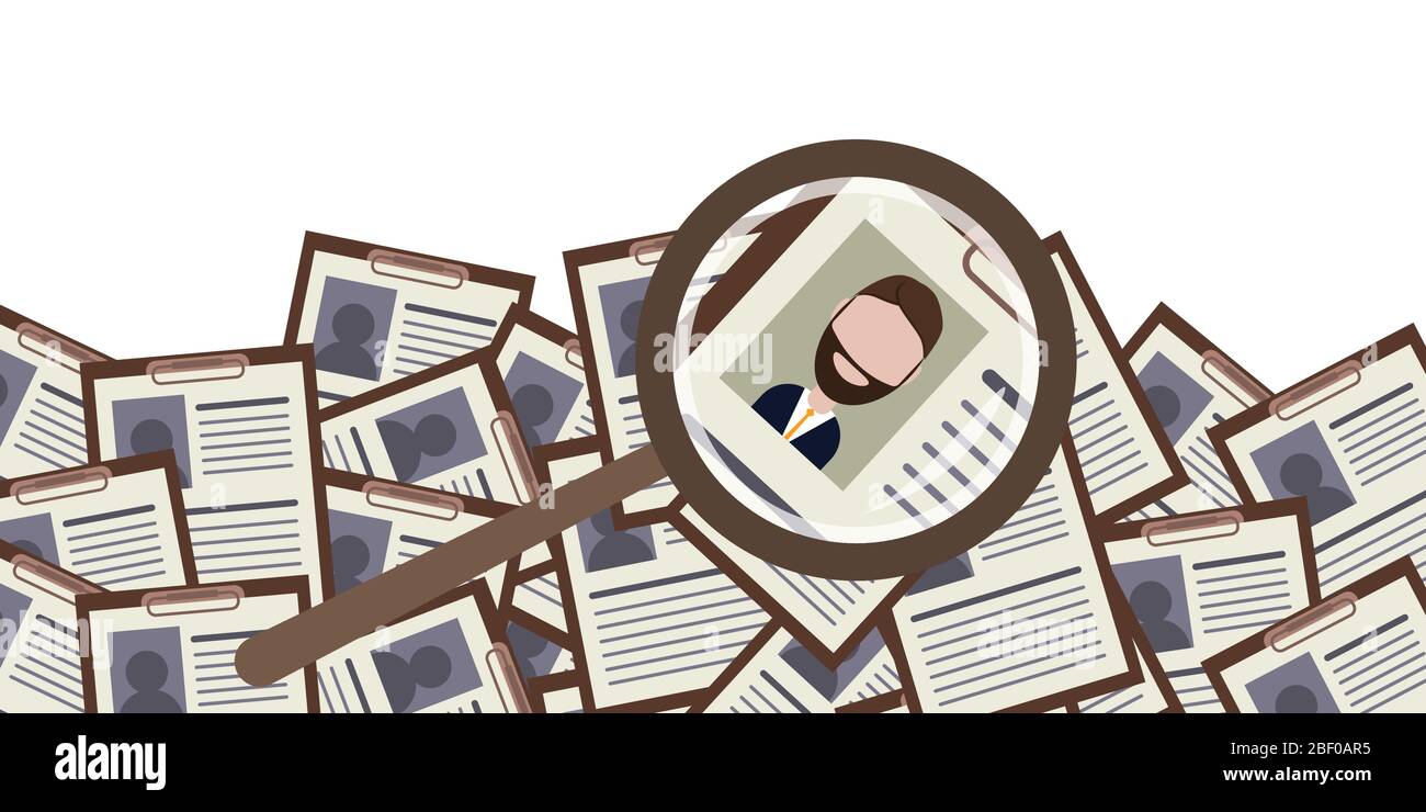 HR Manager is searching for the right candidate or job interview ...