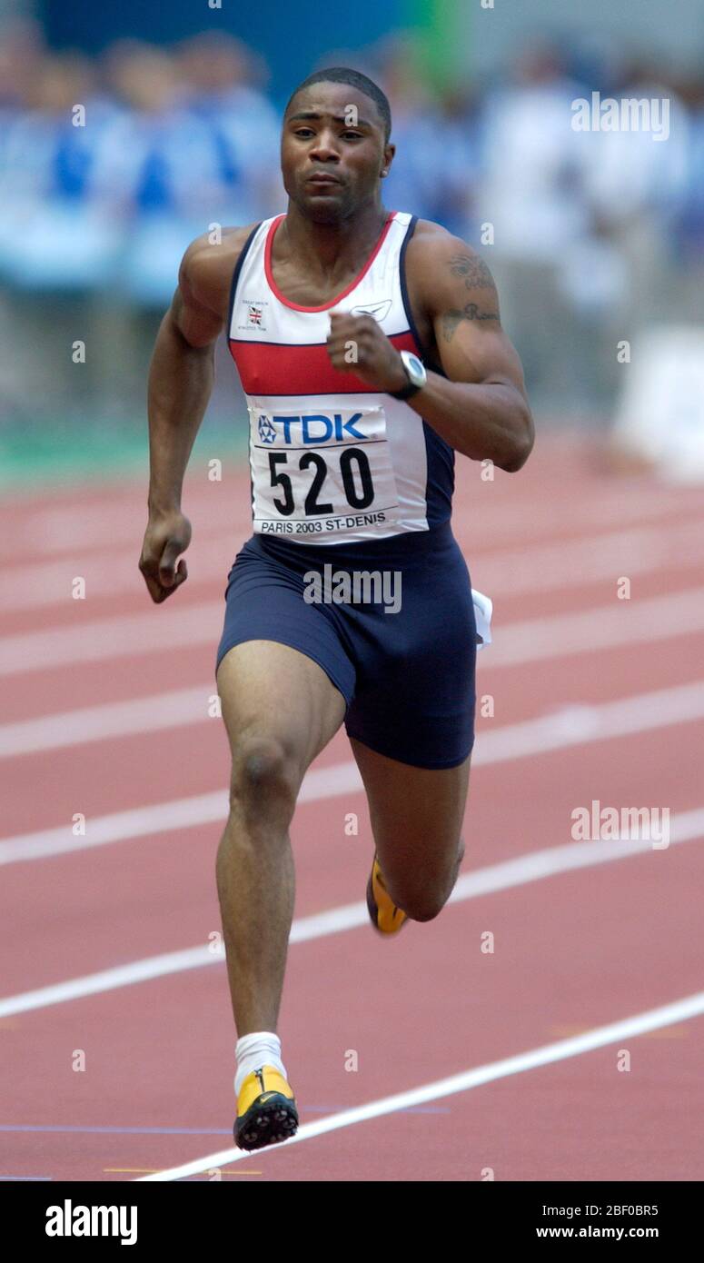 Mark Lewis-Francis of Great Britain in the first round of the 100 ...