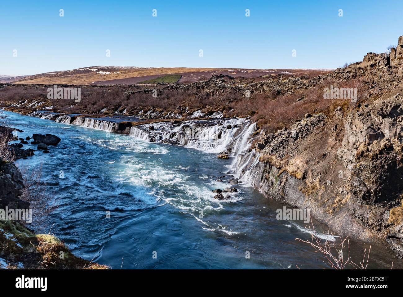 Hraunfossar and barnafoss hi-res stock photography and images - Alamy