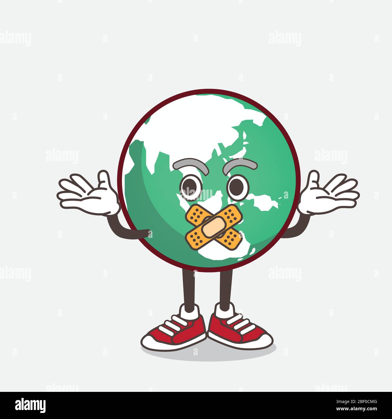 Earth Globe Vector Mascot Illustration Stock Vector Image & Art - Alamy