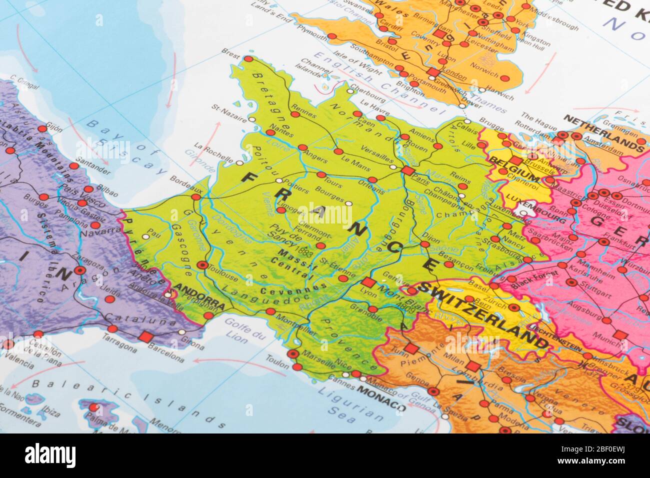 French map of europe hi-res stock photography and images - Alamy