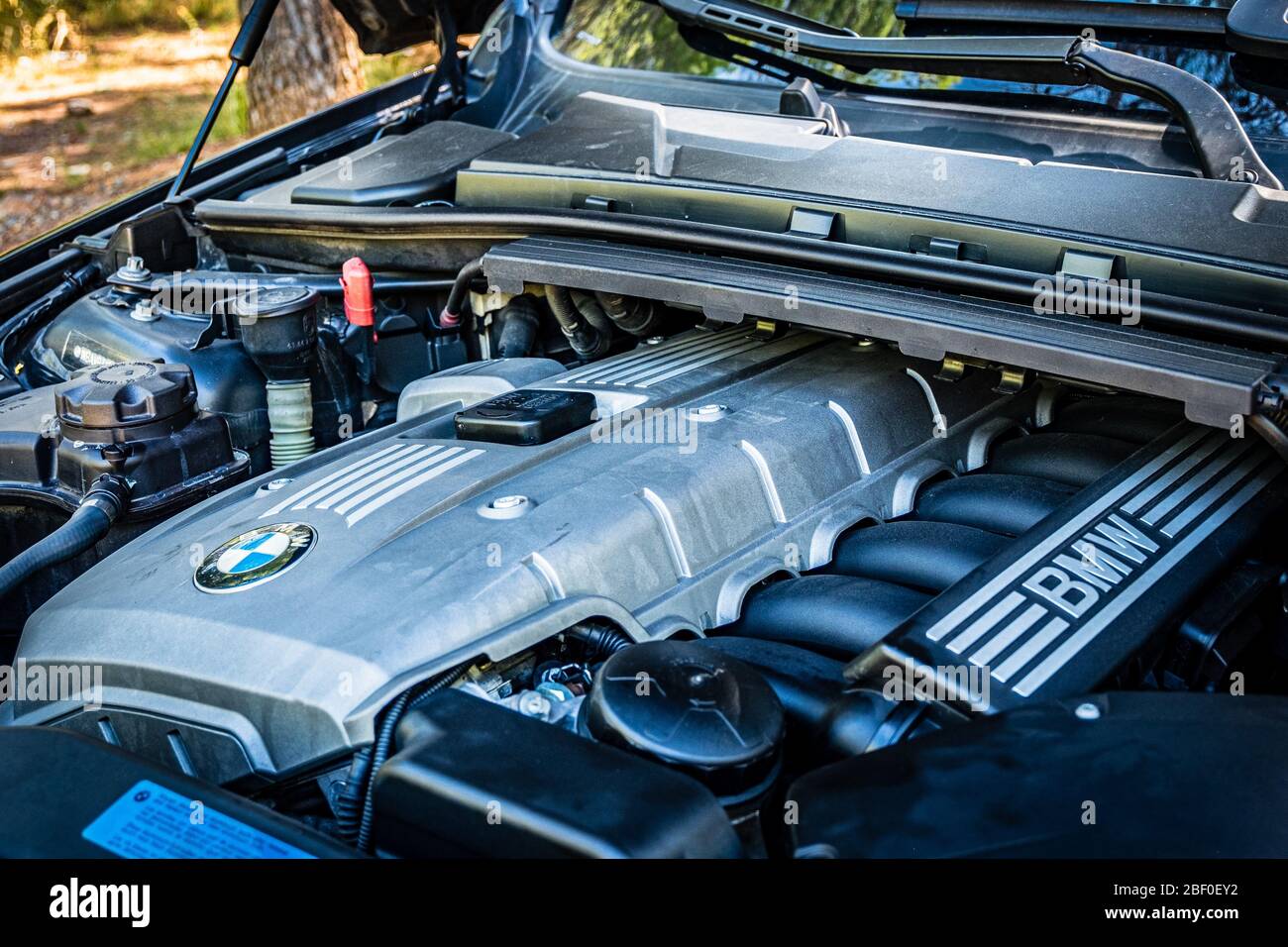 AUGUST 2017: BMW 3 series E90 330i Sparkling Graphite luxury car Stock ...