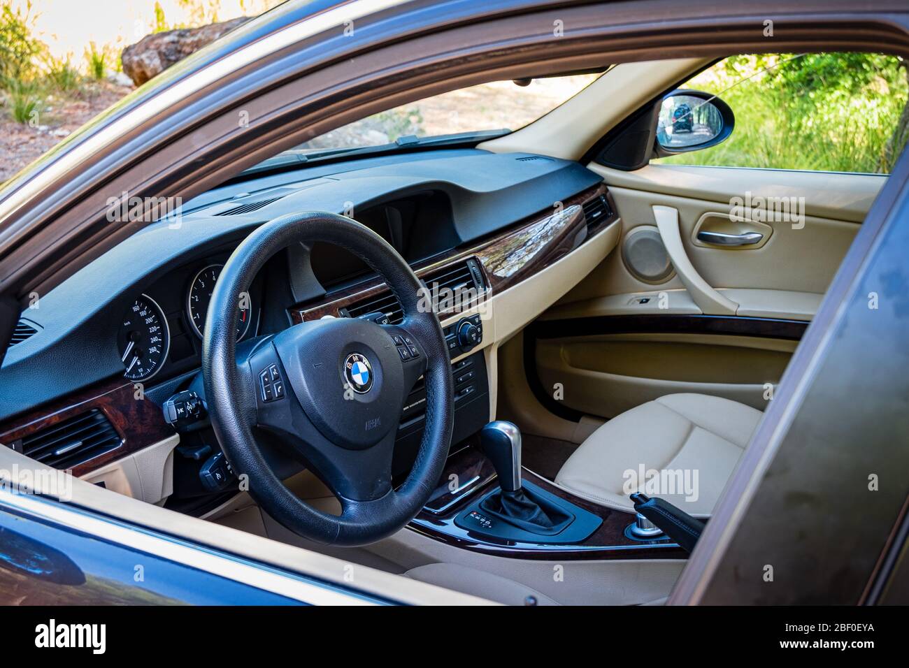 AUGUST 2017: BMW 3 series E90 330i Sparkling Graphite luxury car Stock ...