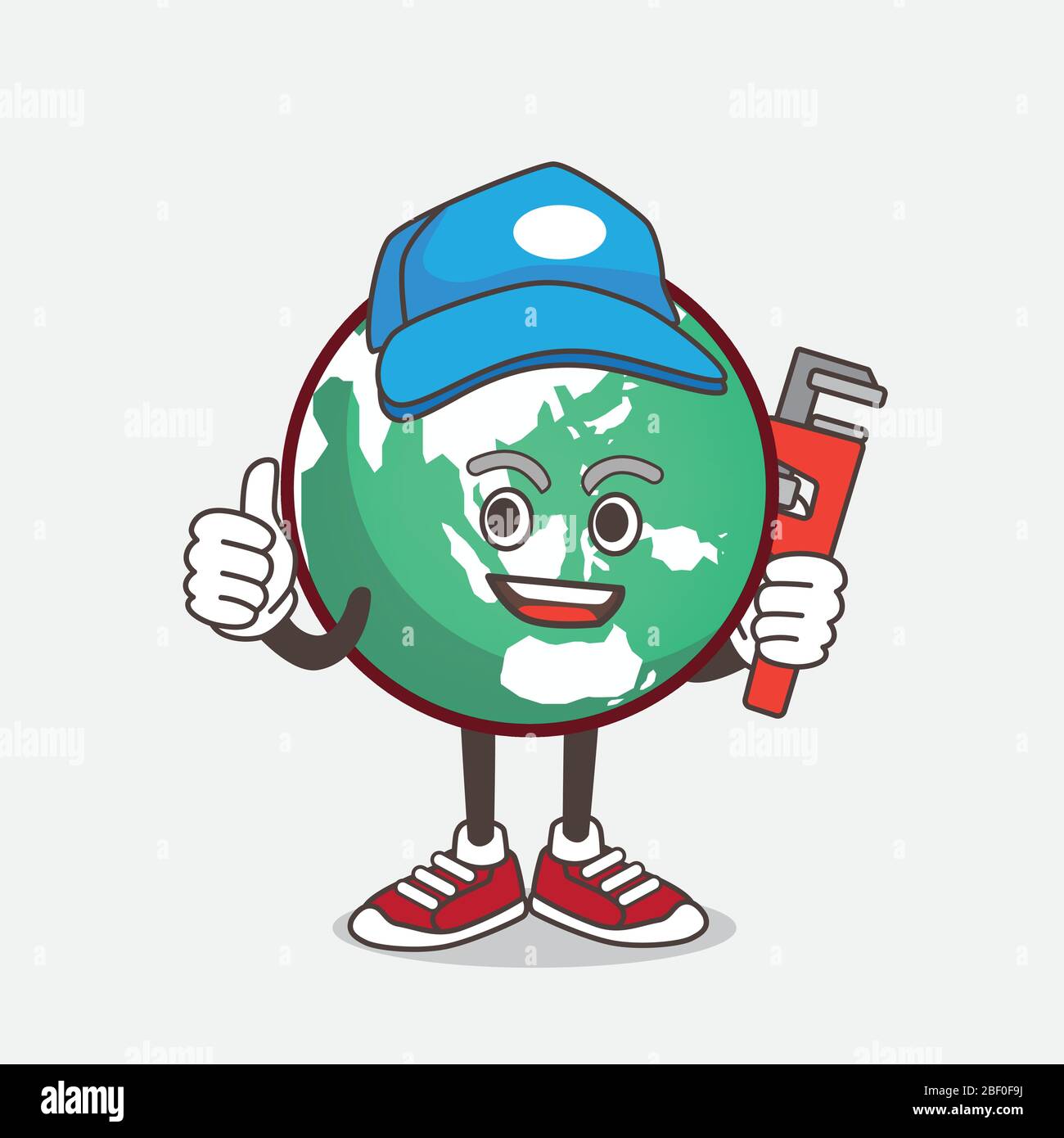 Earth Globe Vector Mascot Illustration Stock Vector Image & Art - Alamy