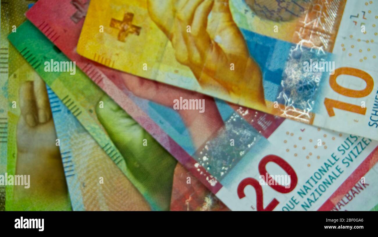 Swiss money and currency of switzerland. Swiss francs. Money in ...