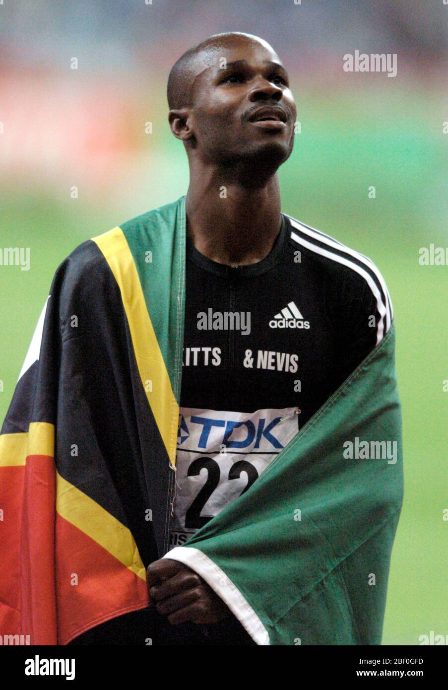 St. Denis, France. 25th Aug, 2003. Kim Collins of St. Kitts won the 100 ...