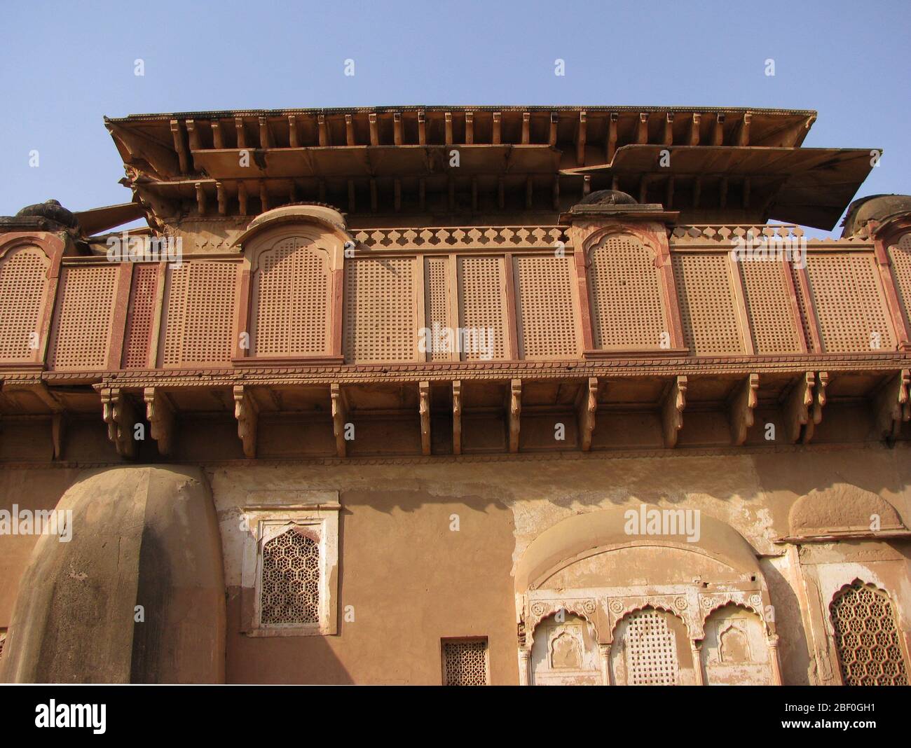 A Portion of Deeg palace or fort in Bharatpur, Rajasthan Stock Photo ...