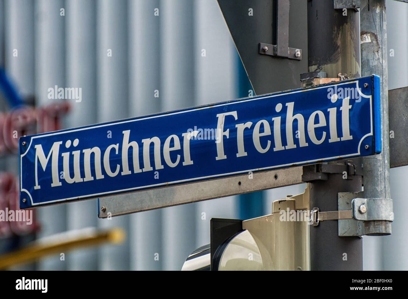 Street sign Munich Freedom in Munich Stock Photo - Alamy