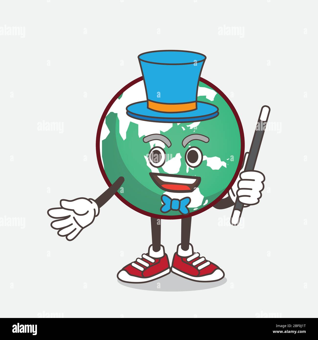 Earth Globe Vector Mascot Illustration Stock Vector Image & Art - Alamy